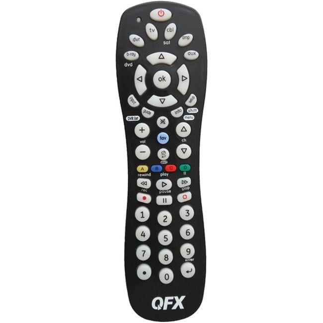 Qfx Rem-6 6-in-1 Universal Remote With Glow-in-the-dark Buttons ...