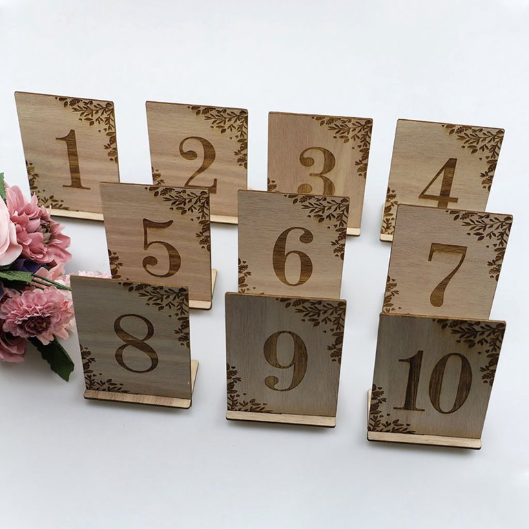 Country Wedding Table Numbers