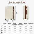 4-Piece Hardside Luggage Set with TSA Lock, 16/20/24/28 Inch Spinner ...