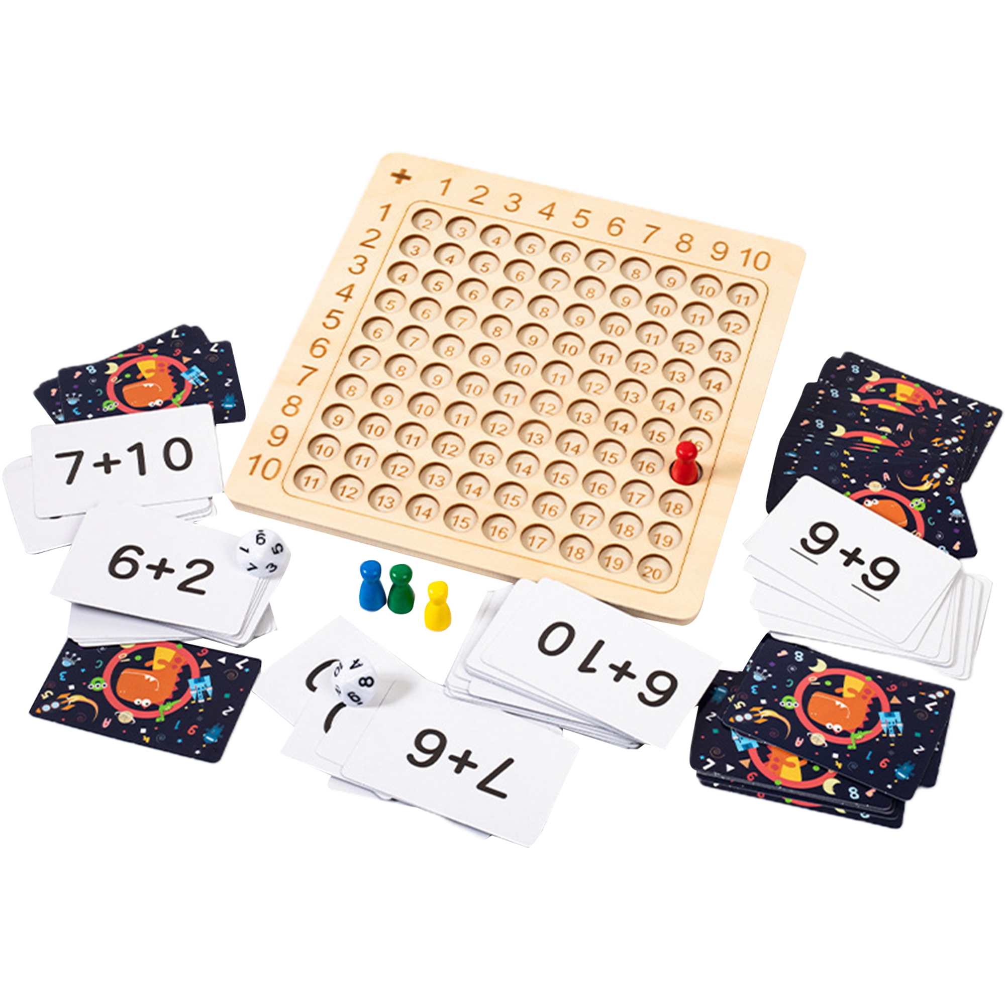 Wooden Multiplication Table Board Game Montessori Maths Board Math