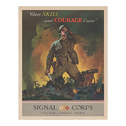 HISTORIX Vintage 1942 US Army Signal Corps Poster Print - 11x14 Inch ...