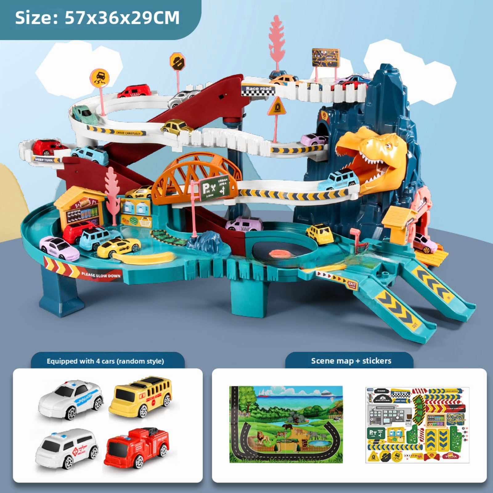 Click here for Unbranded Dino Mountain Road Adventure Track Set W... prices