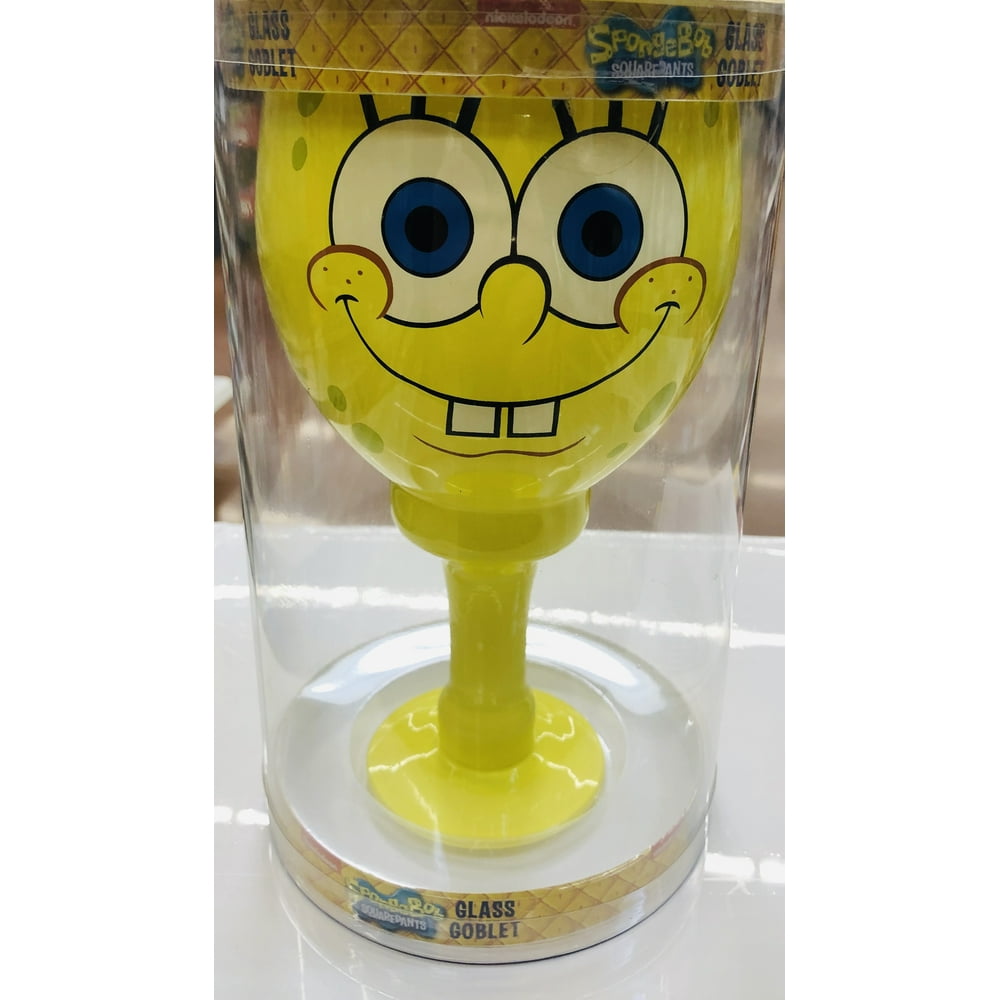 Nickelodeon Nick Spongebob Face 40oz Glass Goblet - Walmart.com ...