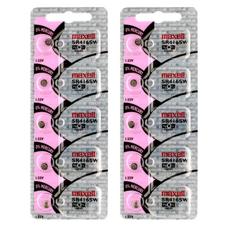10 x Maxell 337 Watch Batteries, SR416SW Battery | Walmart Canada