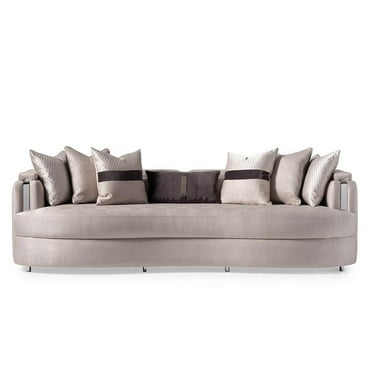 Michael Amini Carmela Mansion Sofa - Almond/Gold - Walmart.com