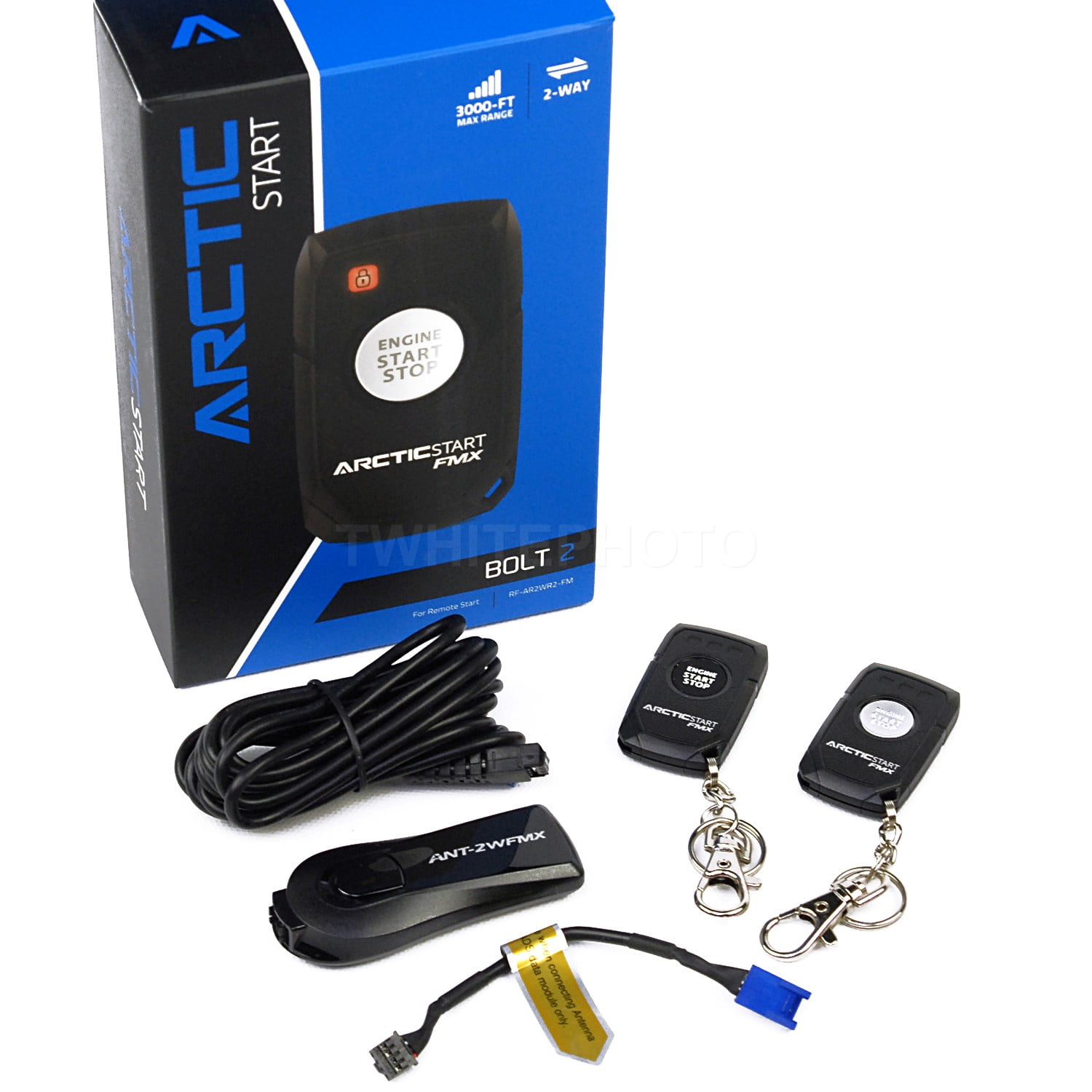 Arctic Start Bolt 2 RF-AR2WR2-FM 2-Way 1-Button Remote Kit 3000ft Range ...