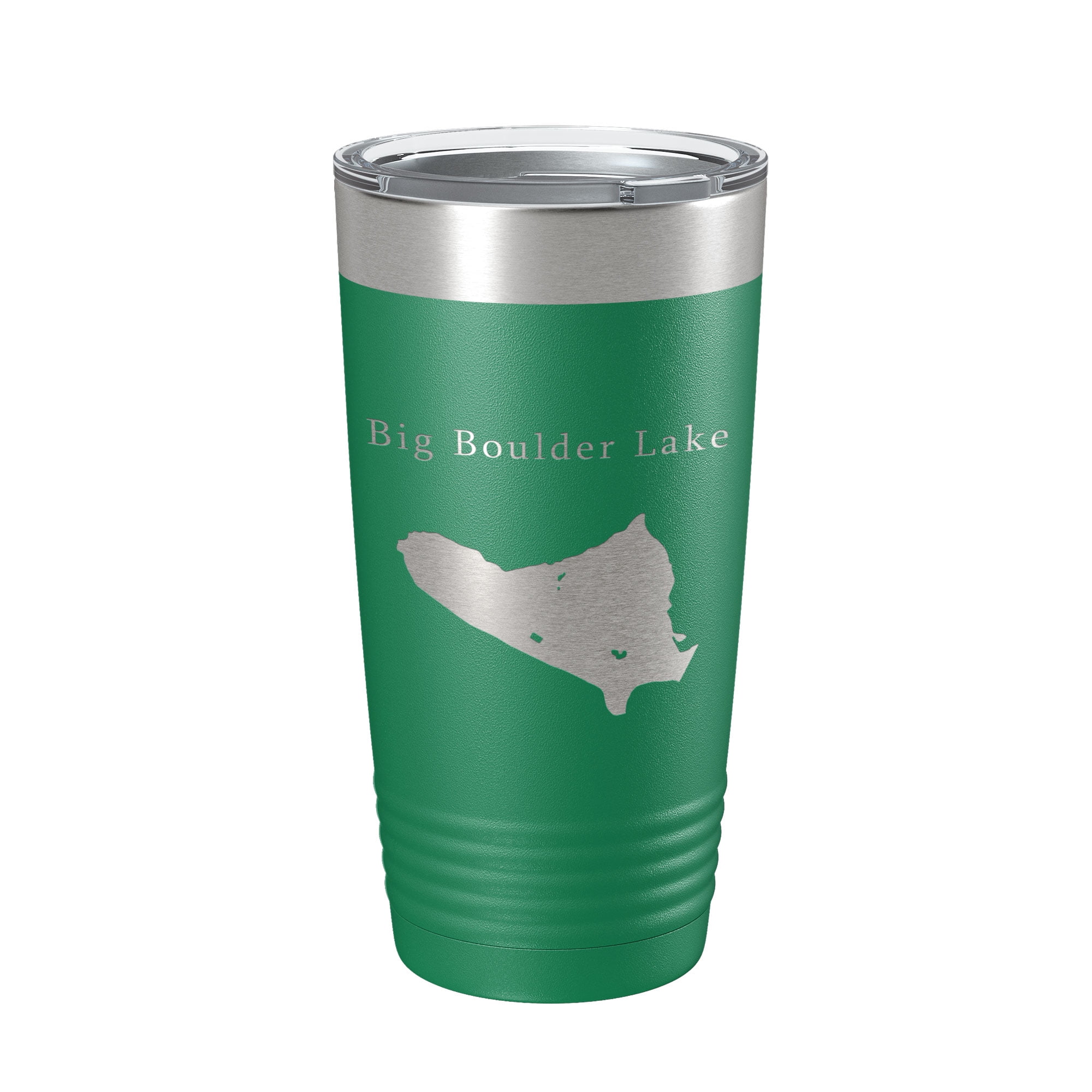 Big Boulder Lake Map Tumbler Travel Mug Insulated Laser Engraved Coffee ...