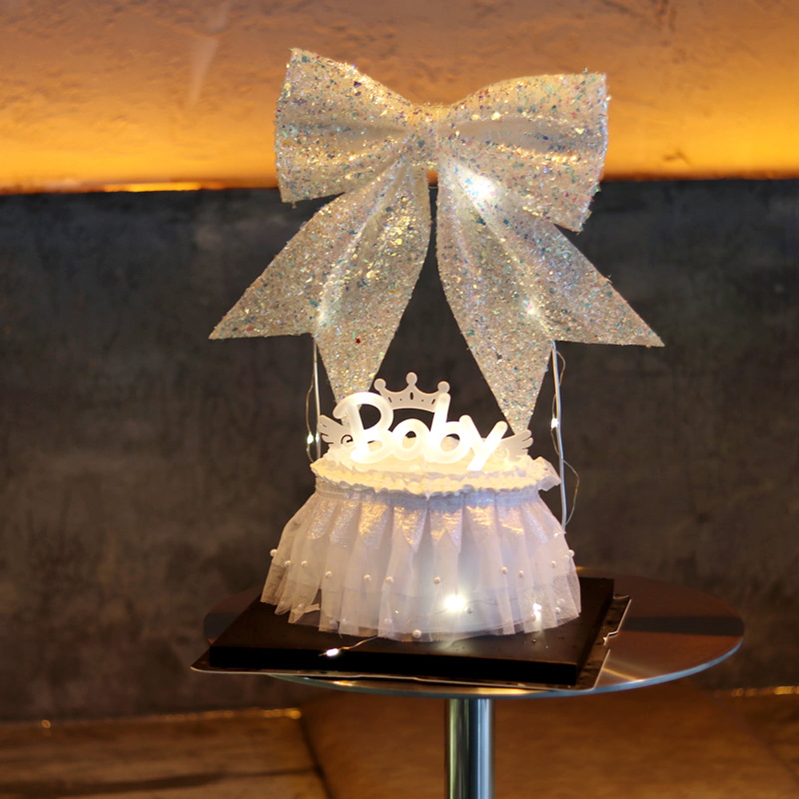 Creative Butterfly Shape Cake Topper- Elegant Festive Touch Fabric ...