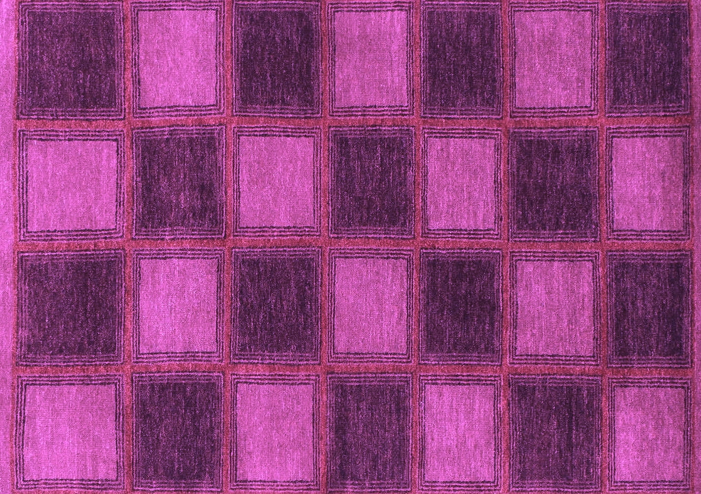Ahgly Company Indoor Rectangle Checkered Purple Modern Area Rugs, 8' x ...