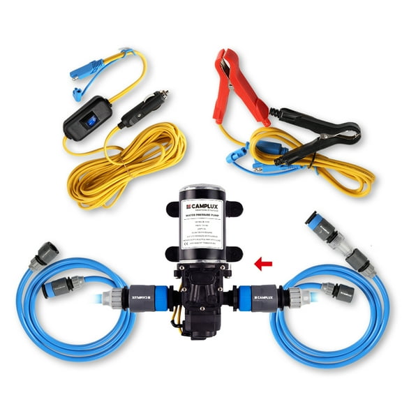 70 PSI Washdown Pump Kit 12V 3.0 GPM Self-Priming Diaphragm Fresh ...