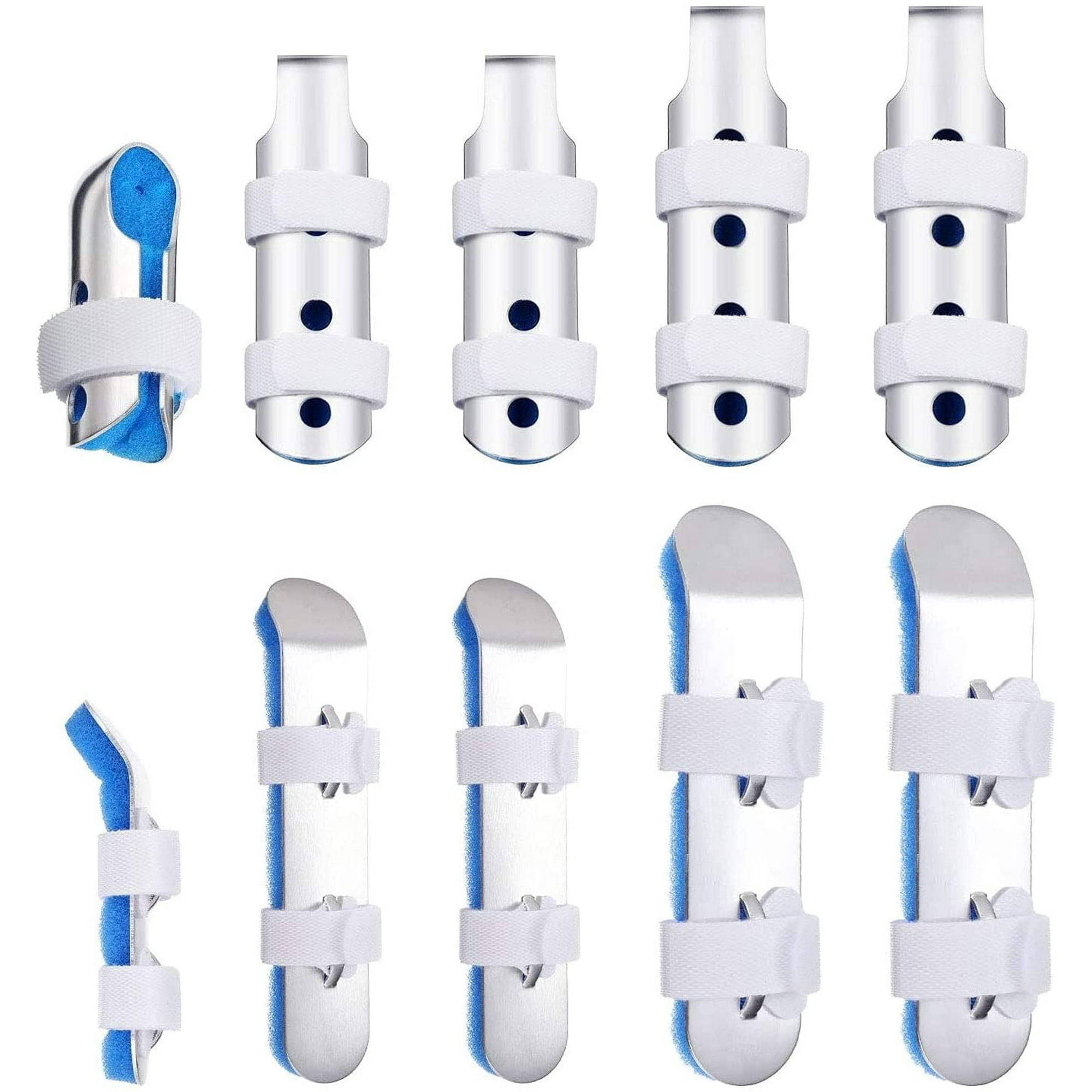 Click here for Geecy 10 Pieces Blue Finger Splint 3 Sizes Metal F... prices