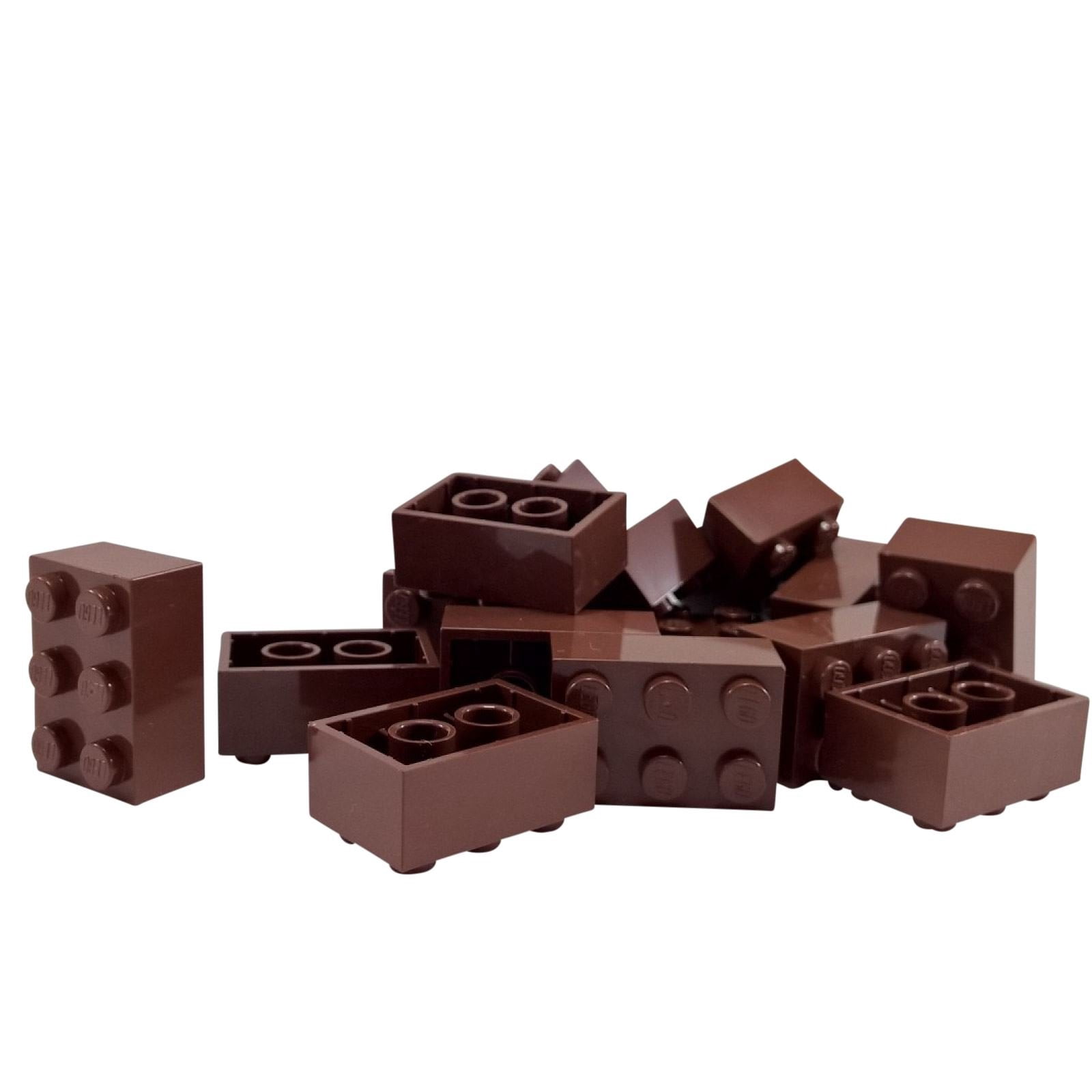 LEGO Parts and Pieces: 2x3 Reddish Brown Brick x20 LEGO - | Walmart en ...