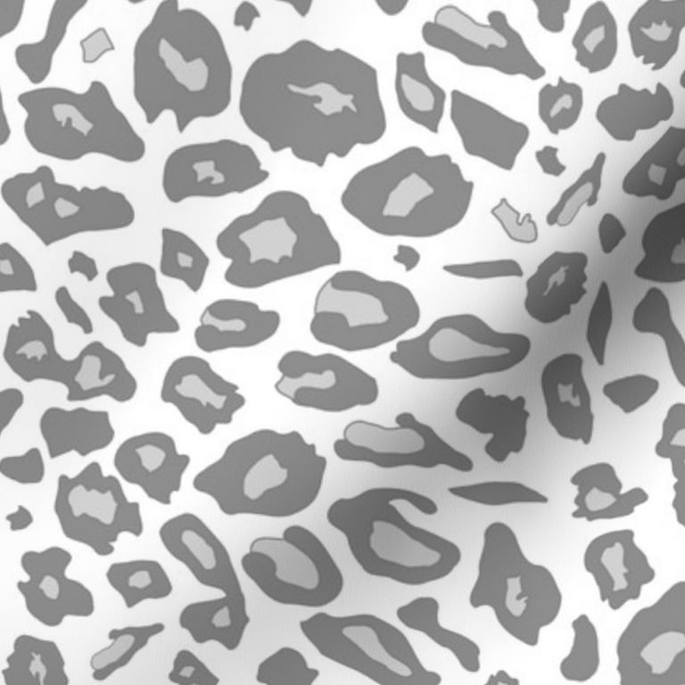 Grey Leopard Print Wallpaper