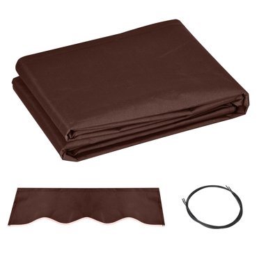 ALEKO 8'x6.5' Retractable Patio Awning Fabric Replacement, Burgundy ...