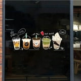 Boba Store Decorative Static Glass Film Cling Non-Adhesive - Walmart.com