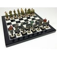 World War 2 US GERMANY Chess Set W/ 15" BLACK & WHITE GLOSS BOARD WW2 ...