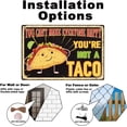 Funny Taco Tin Sign Retro Metal Wall Decor 8" x 12" You Can't Make ...