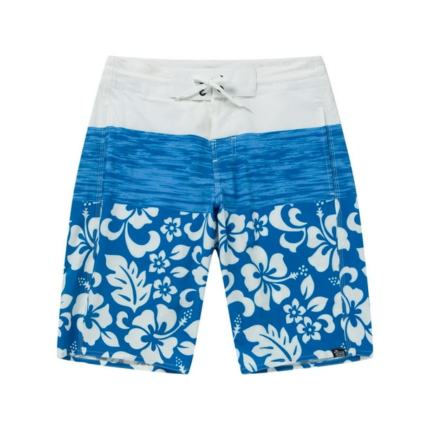 Hawaii Hangover Mens Spandex Hawaiian Beach Board Shorts With Zipped