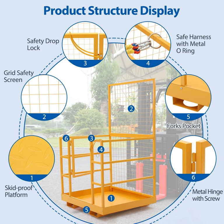 Forklift Man Baskets Meet All Osha Requirements