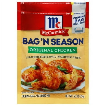McCormick Bag 'n Season Original Chicken Cooking Bag & Savory Seasoning ...