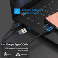 can 10FT 60W USB-C Fast Charging Cable with USB Converter Adapter Multi ...