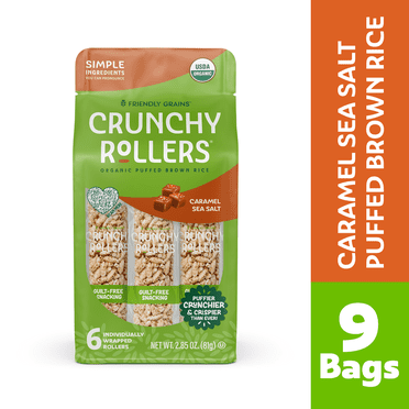 Wowza Sea Salt Rice Crisps, Healthy Sticky Rice Crunchy Rice Chips, 3.5 ...