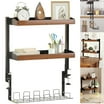 Gtouse Clamp on Desk Shelf, 3-Tier Desktop Shelving Unit Organizer with ...