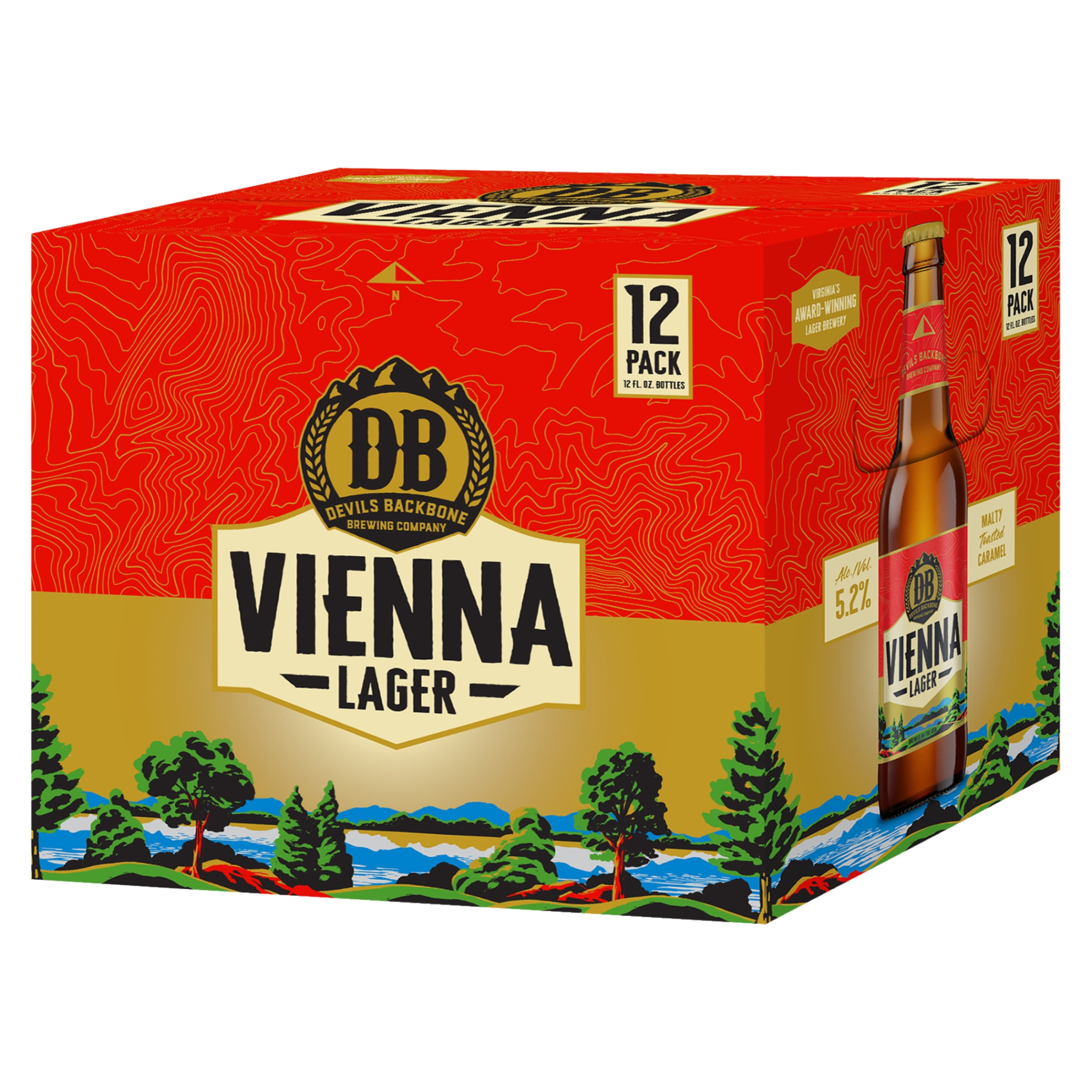 Devils Backbone Vienna Lager Beer, 12 Count, 12 Fl Oz Bottles, 5.2 % ...