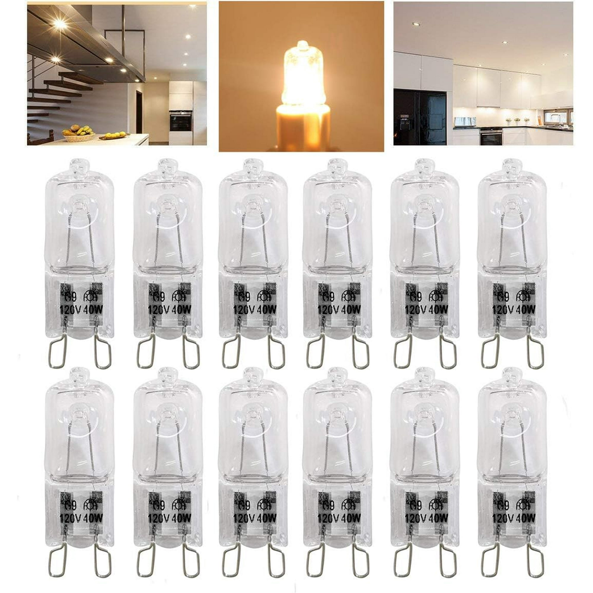 Click here for Hahadaxa 9 Pack g9 Halogen Light Bulbs 40 Watt cry... prices