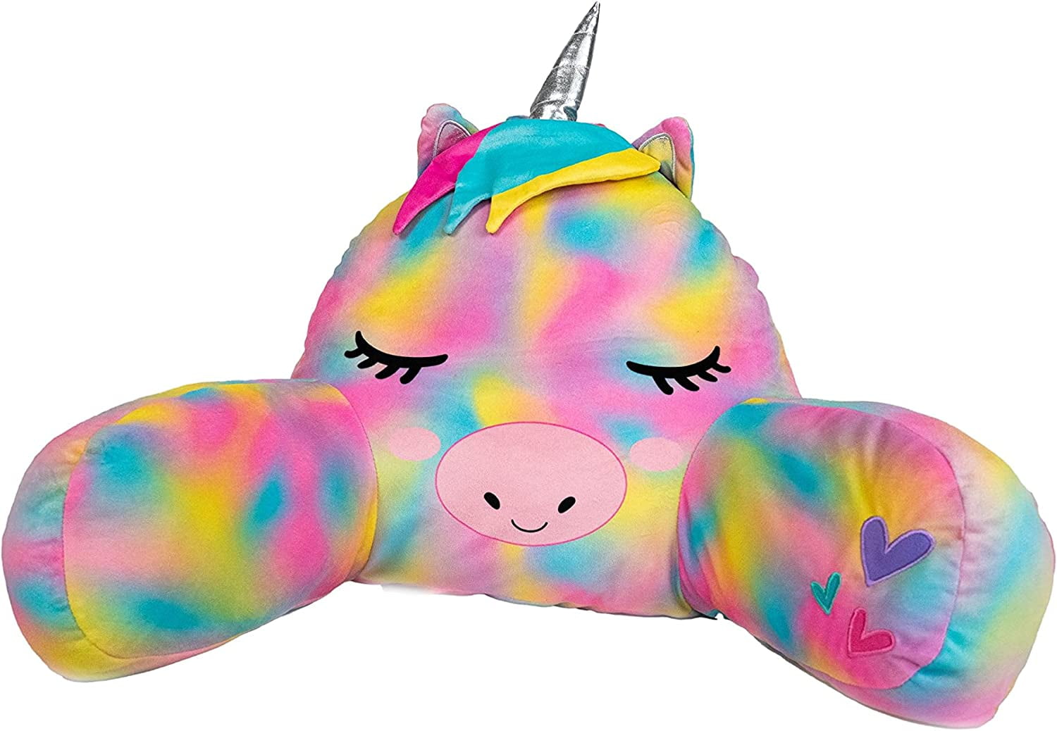 Kid's Bed Rest Pillow with Arms, Back Rest Cushion for Reading or ...