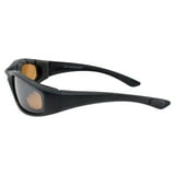 Raze Eyewear SR-2 ANSI Z87 Padded Motorcycle Safety Glasses Black Frame ...