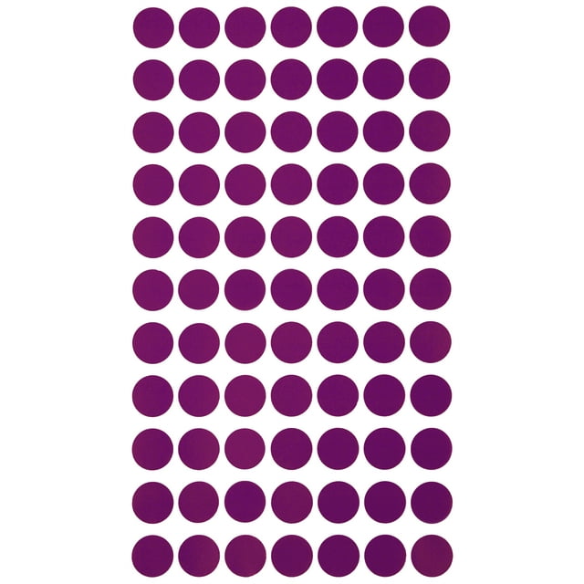 Royal Green Labels Removable Adhesive 15 mm - Purple Round dot Stickers ...