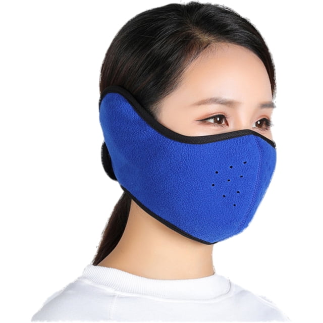 Polar Fleece Winter Face Mask for Men Women Fleece Windproof Half Face ...