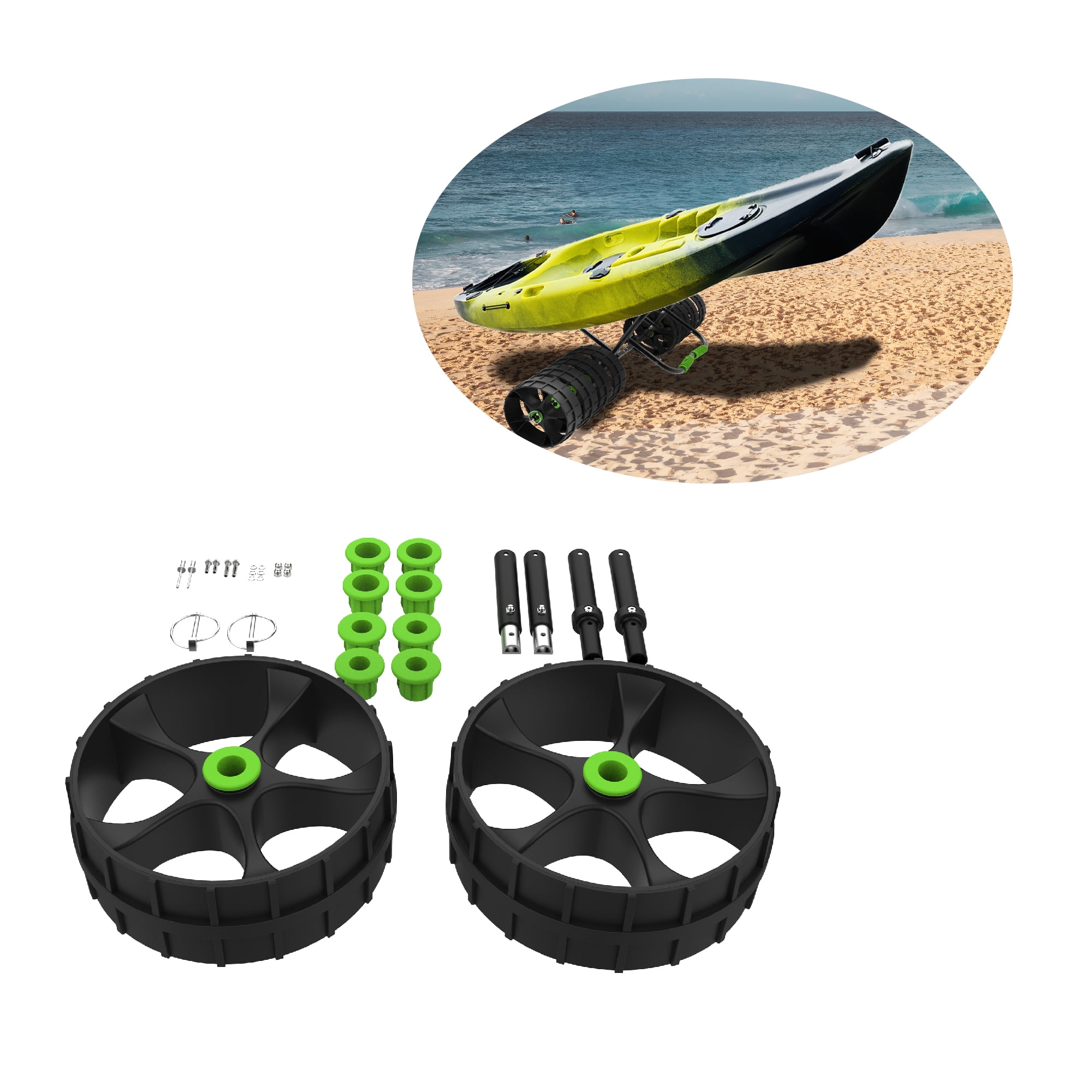 FDB Modify 10" Tire Beach Wheel with TPE Surface For Kayak Canoe Boat ...
