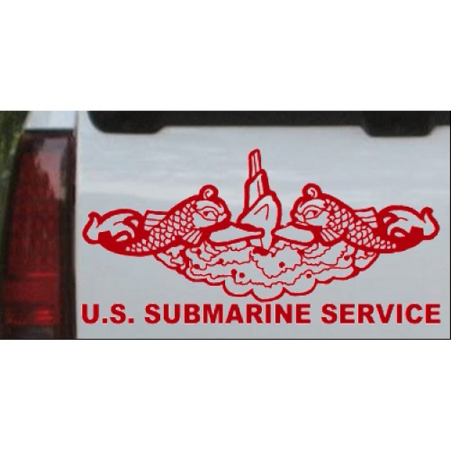 U.S. SUBMARINE SERVICE Car or Truck Window Decal Sticker - Walmart.com