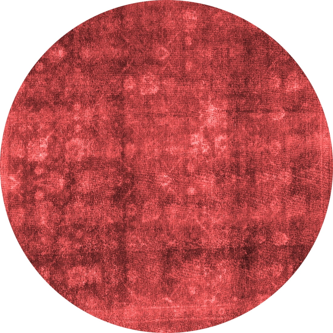 Ahgly Company Indoor Round Persian Red Traditional Area Rugs, 5' Round ...