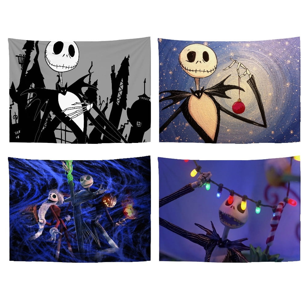 The Nightmare Before Christmas-Backdrop Funny Tapestry for Bedroom ...