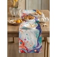 Abstract Geometric Table Runner 72 Inches Long,Modern Boho Colorful ...