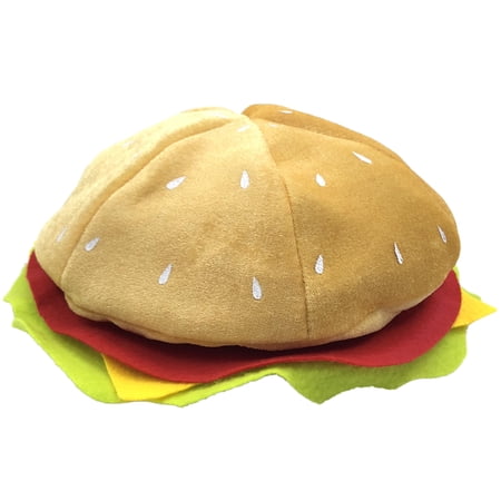 Halloween Hamburger Fancy Hat Cheeseburger Shaped Fast Food Hat ...