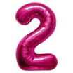 Northstar Number 2 Magenta 34" Pink Foil Balloon - Walmart.com