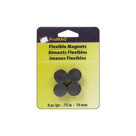 ProMag Magnets High Energy Flexible Rnd .75" 8pc | Walmart Canada