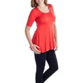 24/7 Comfort Apparel Women's 3/4 Sleeve Tunic - Walmart.com