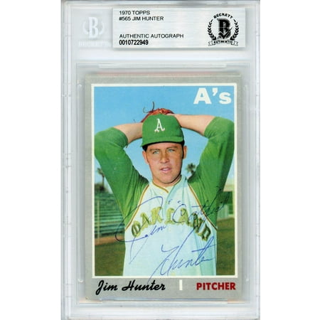Oakland Athletics Catfish Hunter Autograph