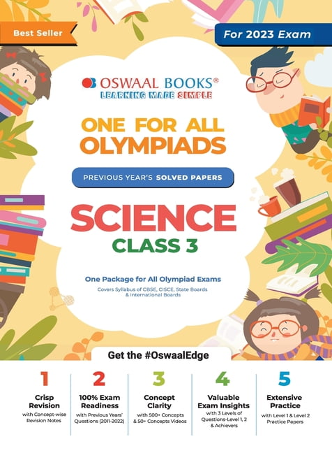 Oswaal One For All Olympiad Previous Years' Solved Papers, Class-3 ...