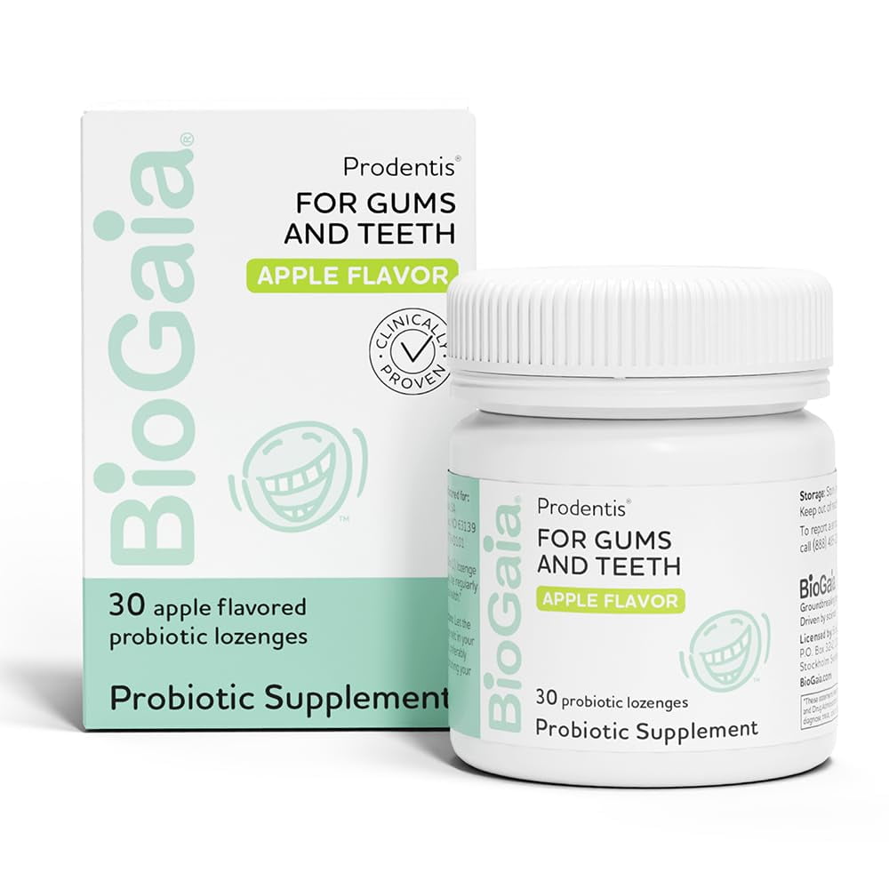 Pastillas probióticas BioGaia Prodentis Oral Health con sabor a manzana ...
