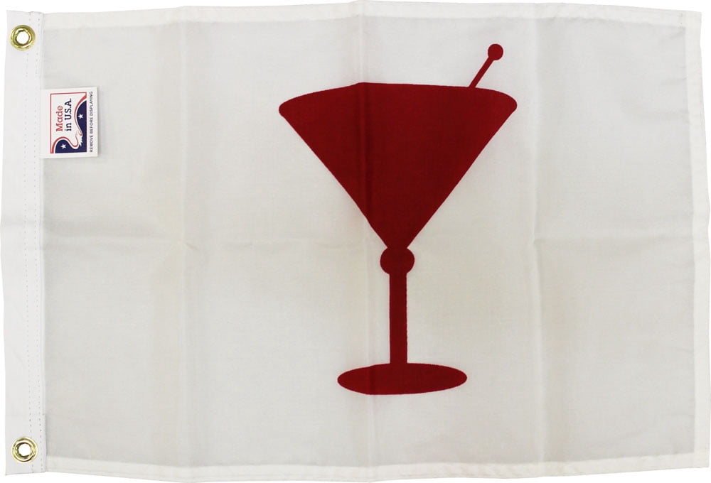 Cocktail - 12"x18" Nylon Flag (Red Glass) - Walmart.com
