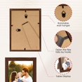 4x6 Picture Frame Set of 2, Photo Frame 4x6 with HD Plexiglass, Brown ...