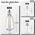 100FT Outdoor String Lights for Patio Waterproof Connectable ST38 LED ...
