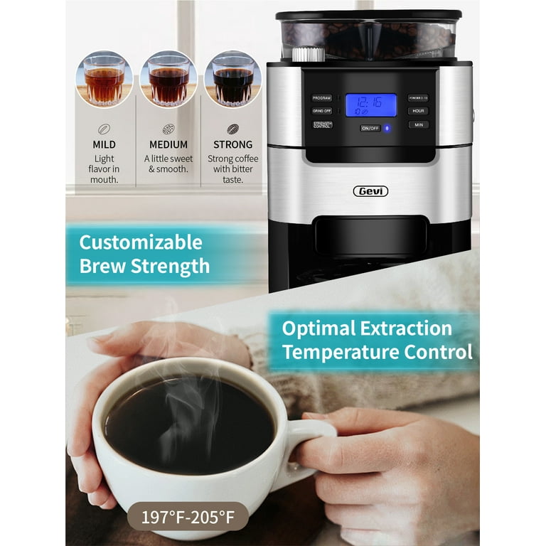 10-Cup Programmable Grind & Brew Coffee Maker With, 58% OFF