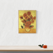 Premius Conference Framed Vase With Flower Wall Art, Blue, 17x21 Inches ...